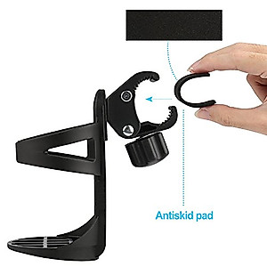 Accmor Stroller Cup Holder, Cup Holder for Uppababy, Nuna, Doona Stroller, Large Caliber Universal Cup Holder for Stroller, Bike, Wheelchair, Walker, Scooter