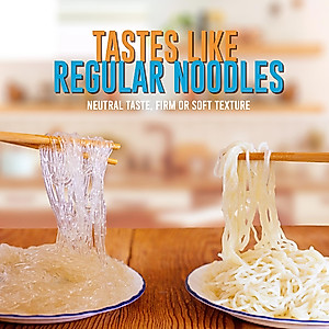 Sea Tangle Kelp Noodles (12oz) - Pack of 6 - Low Calorie Asian Noodles for Healthy Noodle Dishes - Gluten Free, Keto Noodle Sub for Rice Noodles, Glass Noodles, Pad Thai Noodles, Vermicelli