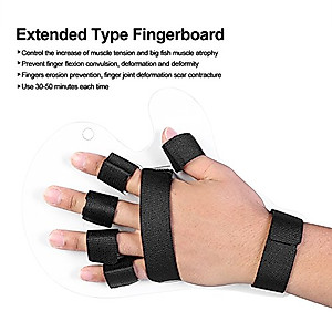 Finger Orthotics Extended Type Fingerboard Stroke Hand Splint Training Support White