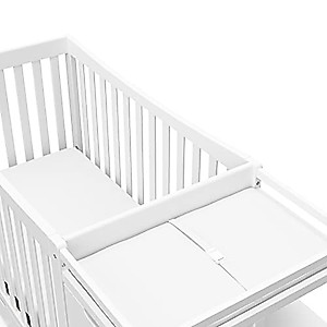 Graco Remi 4-in-1 Convertible Crib & Changer with Drawer - White