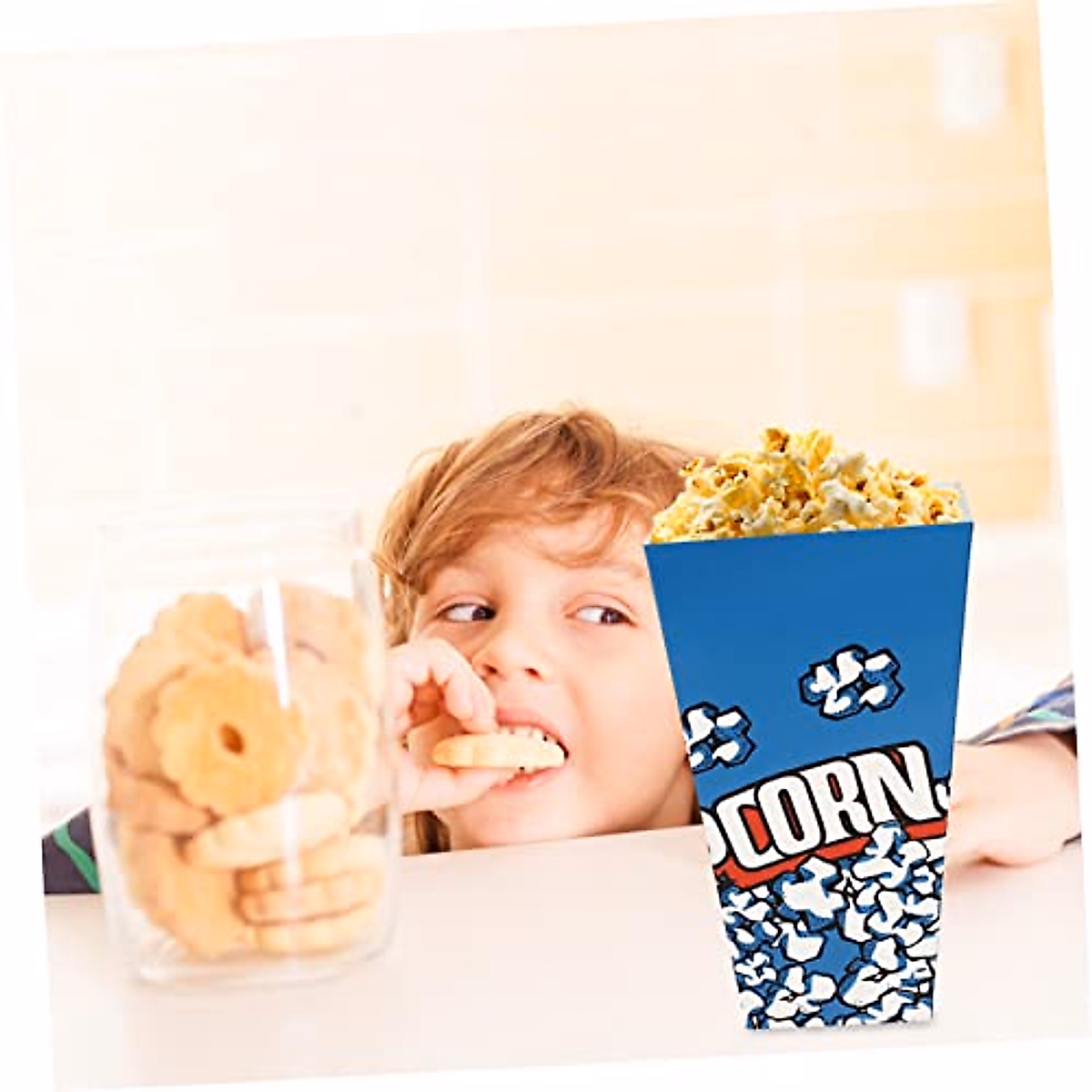 Kisangel 100pcs Popcorn Boxes for Parties & Movie Nights