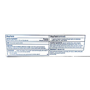 Crest Baking Soda Peroxide Whitening Tartar Toothpaste, 2.9 Oz, Fresh Mint, Pack of 4