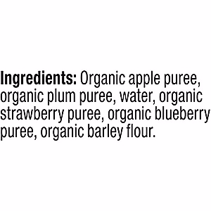 Plum Organics Stage 2 Organic Baby Food, Apple, Plum, Berry & Barley, 3.5 Ounce Pouch (Pack of 6)