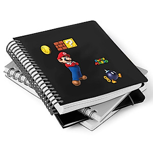 Super Mario, 6 Pack, Mario Tech Decals, Waterproof Stickers for Phone, Laptop, Water Bottle, Skateboard, Vinyl Stickers for Boys and Girls