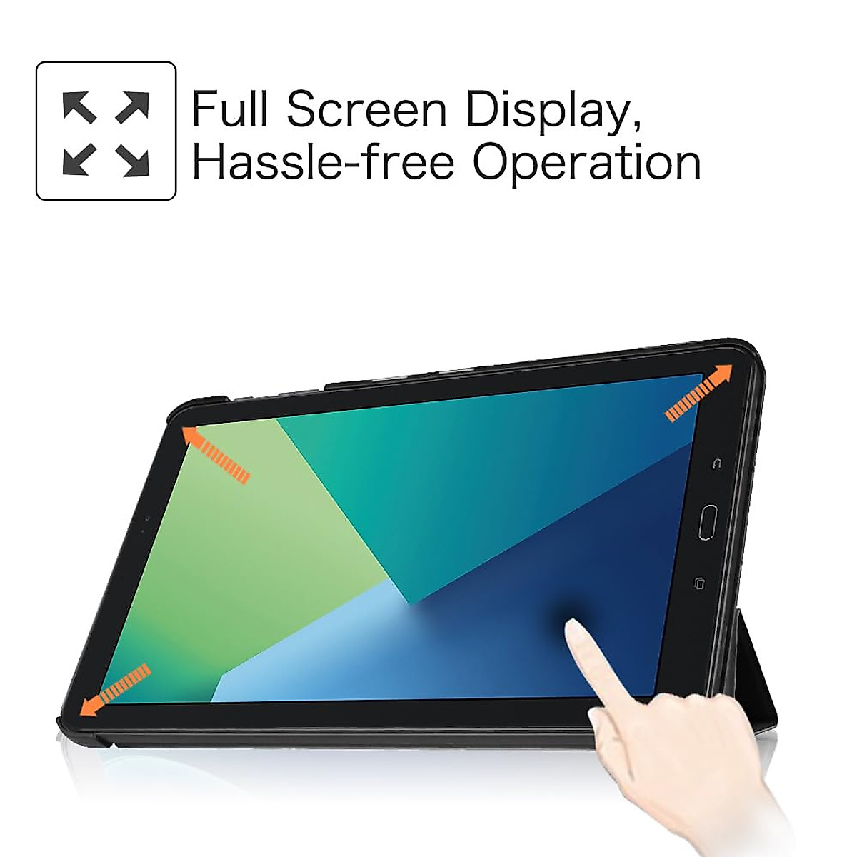 Fintie Slim Case for Samsung Galaxy Tab A 10.1 with S Pen 2016 10.1 Inch (Model SM-P580/P585), Ultra Lightweight Protective Stand Cover Auto Sleep/Wake, Black