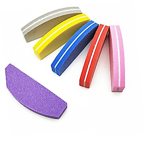 Beavorty Nail Tools 20PCS False Nail File Manicure Nail Board Toenail File Nail Sanding Block Polisher Buffing File Board for feet Mini Nail kit Nail Files Tool False Nails Natural Purple