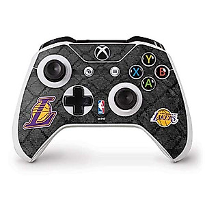 Skinit Decal Gaming Skin Compatible with Xbox One S Controller - Officially Licensed NBA Los Angeles Lakers Dark Rust Design