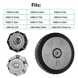MAYITOP Lawn Mower Rear Wheels Set of 2 Replacement For Honda lawnmower 42710-VE2-M02ZE 42710-VE2-M00ZE fits model HRR2169VKA