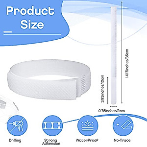 30 Pcs Goal Net Straps Soccer Attachment Straps Soccer Goal Trap White for Holding Soccer Nets to The Goal Posts for Boys Kids Soccer Training 14 x 0.8 Inch…