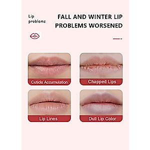 Lip Scrub, (Peach) Lip Scrubs Exfoliator & Moisturizer, Vegan Cruelty-Free Lip Sugar Scrub, Natural Gentle Lip Treatment, Dry Lip Treatment Polish & Lip Exfoliator by Samnyte