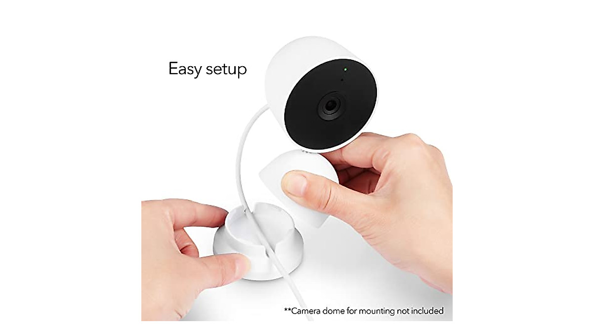 Secure Nest Cam (Indoor) with Magnetic Wall Mount - Easy Install