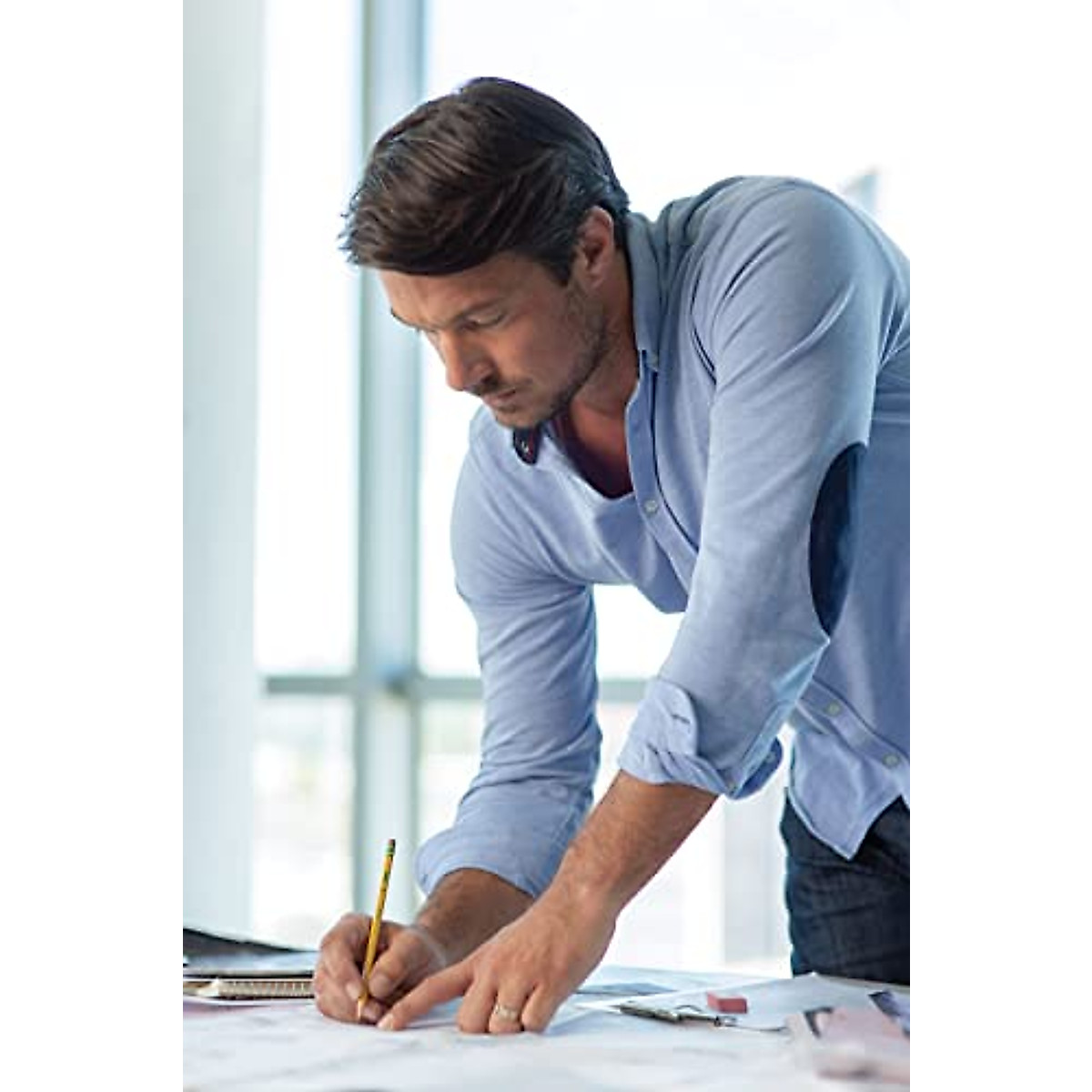 Ticonderoga Wood-Cased Pencils, Pre-Sharpened, 2 HB Soft, Yellow, 18 Count