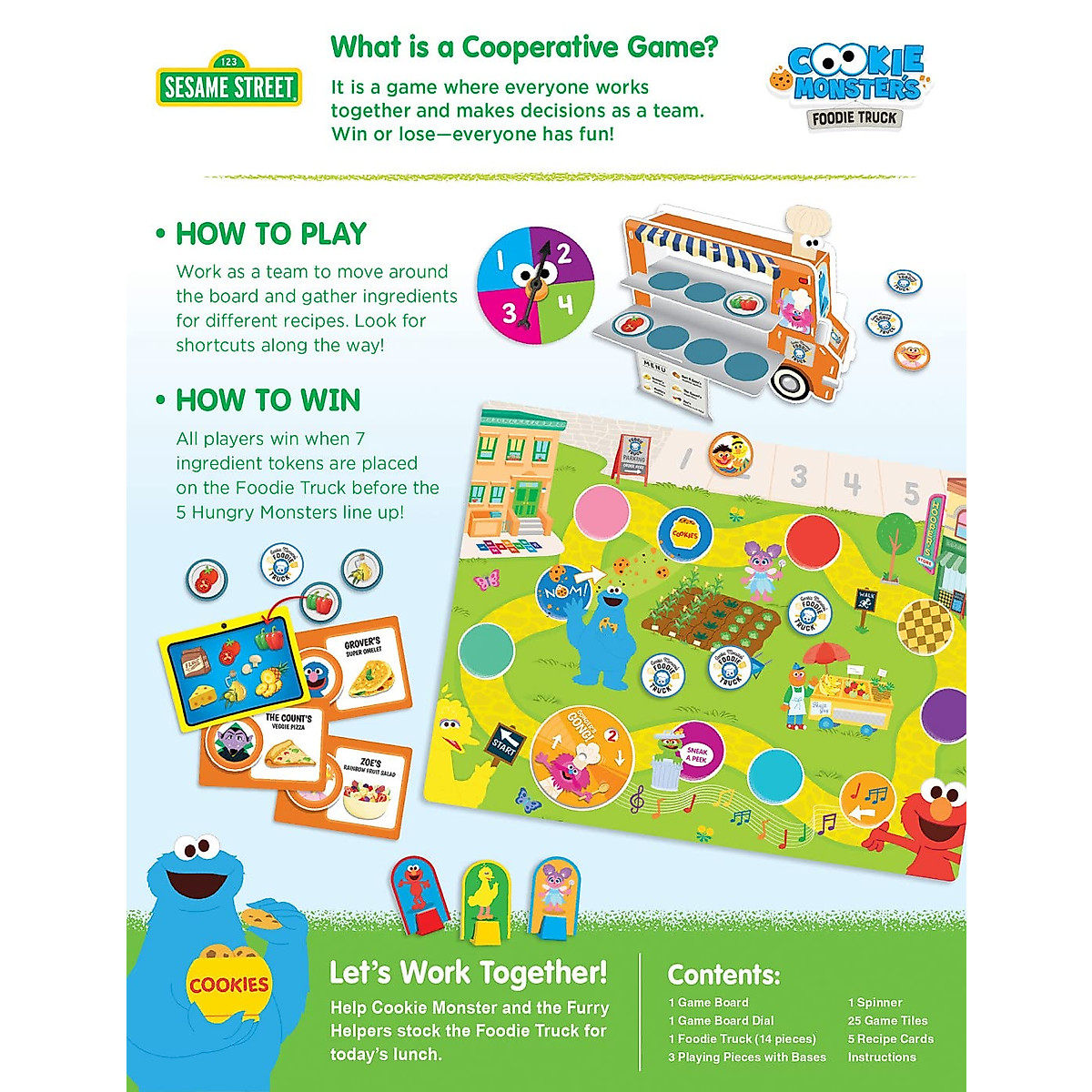 MasterPieces 42212: Sesame Street - Cookie Monster Cooperative Game