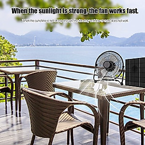 Solar Panel Powered Fan, Mini Portable Solar Energy Cooling Fan Ventilator Solar Fans for Greenhouse Travel Camping Fishing Solar Fan For Greenhouse