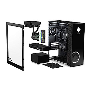 OMEN 30L Gaming Desktop PC (AMD Ryzen 9 5900X Processor RGB Liquid Cooled, NVIDIA RTX 3090 Graphics Card, 800 Watt PSU, Windows 10 Professional, 2TB PCIe SSD + 2TB HDD, 64GB HyperX RGB RAM)