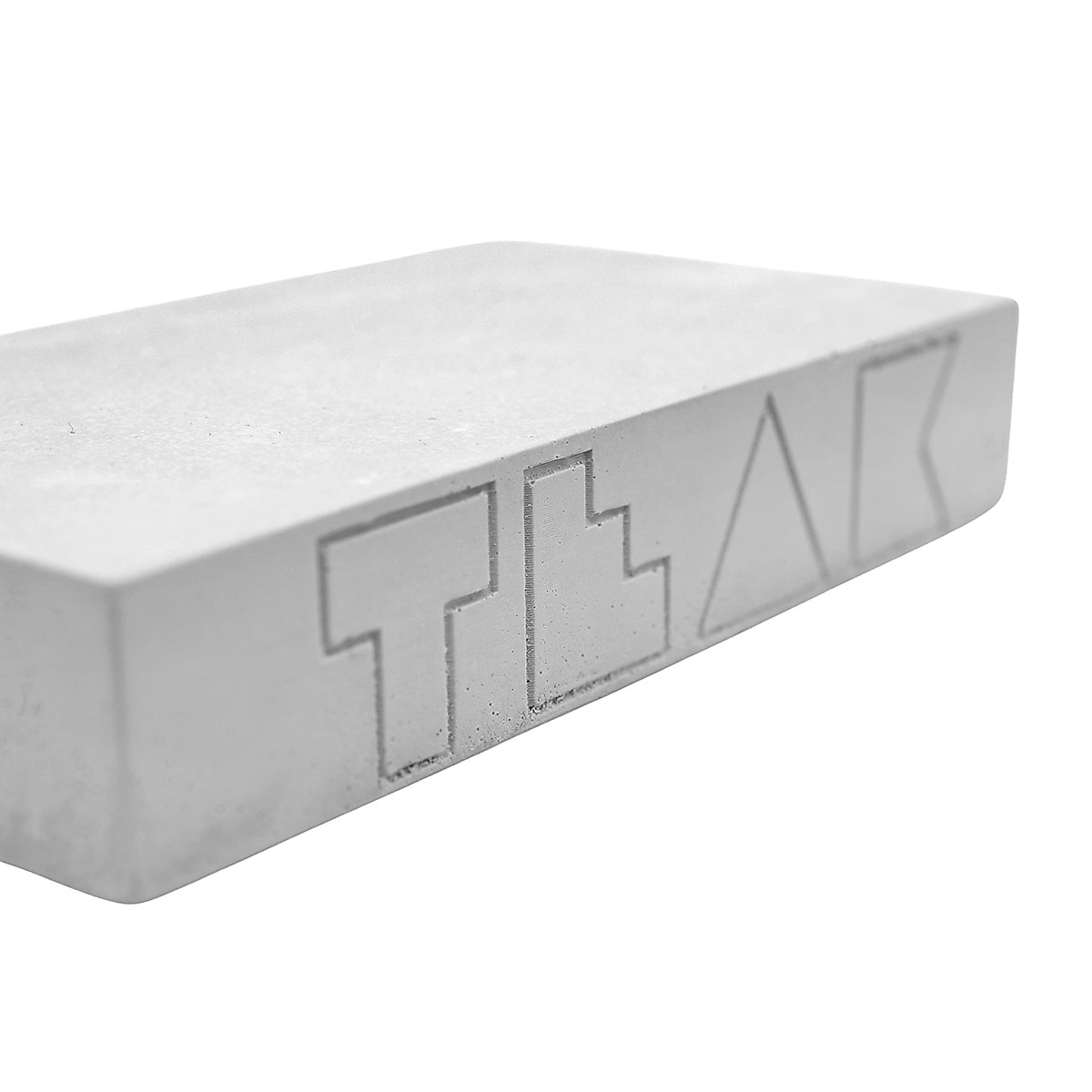 Teak Tuning Monument Series Concrete Fingerboard Obstacle, Big Slab Manual Pad - 5.5" Wide, 3" Long, 1" Tall - Ultra Premium, Super Durable Polymer Modified Concrete - Sterling Gray Colorway