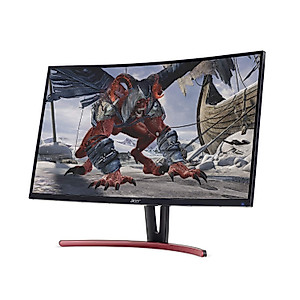 Acer ED273UR Pbidpx 27-inch Curved WQHD (2560 x 1440) 144Hz Gaming Monitor with AMD Radeon FreeSync Technology (Display Port, HDMI & DVI Ports)