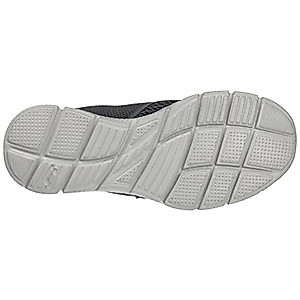 Skechers Men's Equalizer Double Play Slip-On Loafer,Charcoal/Orange,11 M US