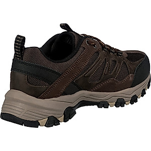 Skechers Men's Selmen-Enago Trail Oxford Hiking Shoe, Chocolate, 11 Extra Wide US