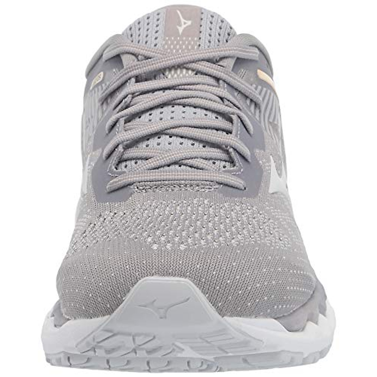 Mizuno Women's Horizon 5 Running Shoe, Silver Filgre-Barly Blue, 8.5