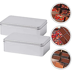 Zerodeko Cake Pans 2pcs Loaf Pan Stainless Steel Baking Bread Pan Toast Molds Empty Gift Boxes Cookie Case Metal Bakeware for Home Kitchen Meatloaf Cake Brownies Oven & Dishwasher Safe Cake Pan