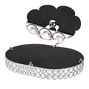 Hipiwe Crystal Vanity Tray, Mirrored Dresser Perfume Trays for Makeup Tray Cosmetic Skin Care Storage, Jewelry Trinket Organizer Tray for Bathroom Countertop Home Decor, Large