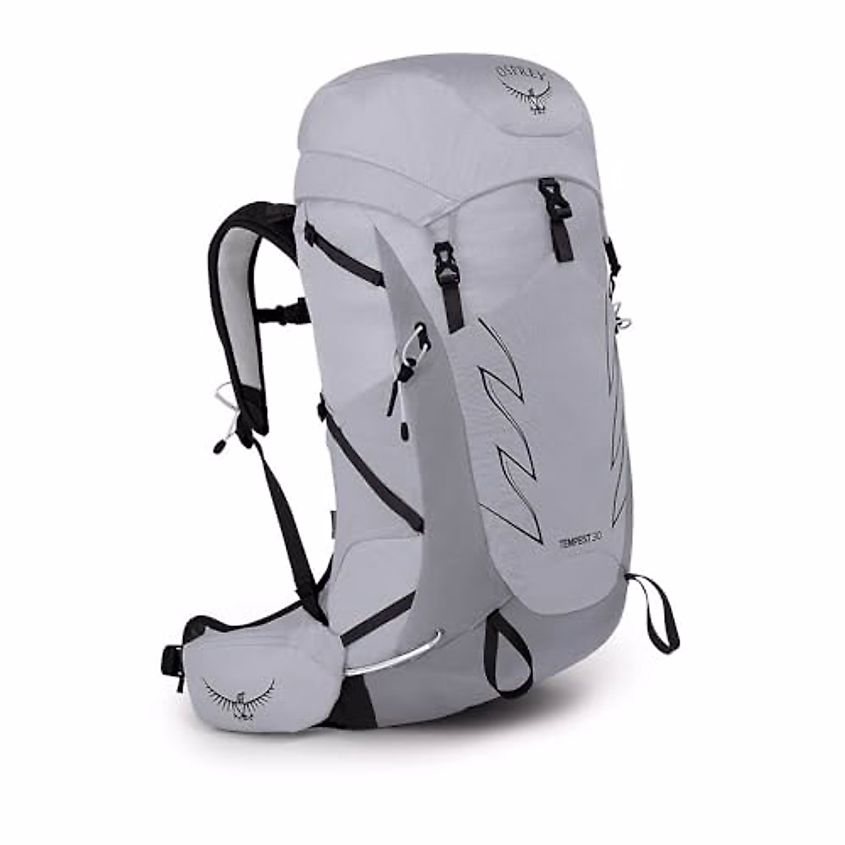 Osprey Tempest 30L Women's Hiking Backpack with Hipbelt, Aluminum Grey, WM/L
