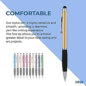 Personalized Pens With your Custom Logo or Text-300 Pack Bulk-for Businesses, Parties, and Events, 2 in 1 Ballpoint Pen & Capacitive Stylus forTouchscreen Devices, Rose Gold Barrel, Black Ink
