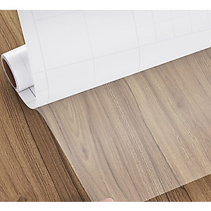 Livelynine Peel and Stick Clear Contact Paper for Walls Crafts Cabinets Waterproof Sticky Wallpaper for Kitchen Backsplash Oil Proof Sticker Self Adhesive Clear Vinyl Roll 17.7x78.8 inch