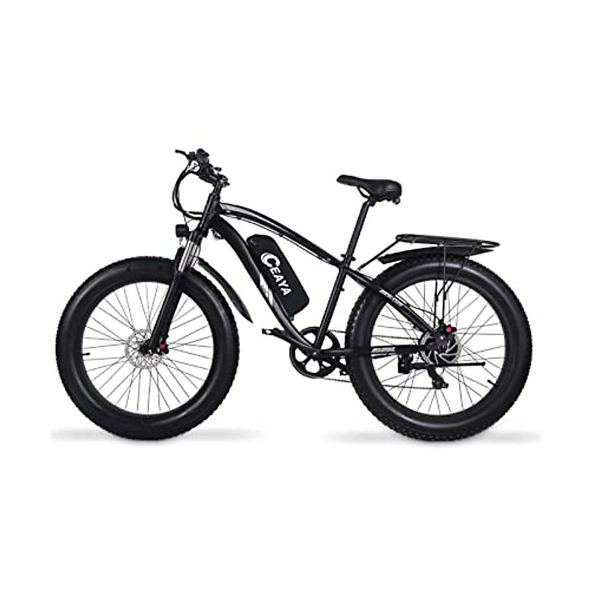 CEAYA Electric Bike Adults,1000W 48V 17Ah Battery 26'' Fat tire Electric Bicycle,7-Speed,Up to 40 Miles,Snow Beach Mountain E Bike