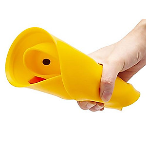 Qshare Toddler Plate, Portable Baby Plates for Toddlers and Kids, BPA-Free Strong Suction Plates for Toddlers, Dishwasher & Microwave Safe Silicone Placemat 9x6x1.4 inch