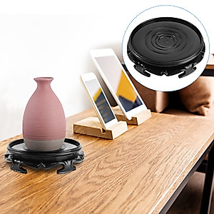 GANAZONO Indoor House Plants 1pc Imitation Solid Wood Flower Bracket Flowerpot Decorations Resin Fish Tank Base Stand