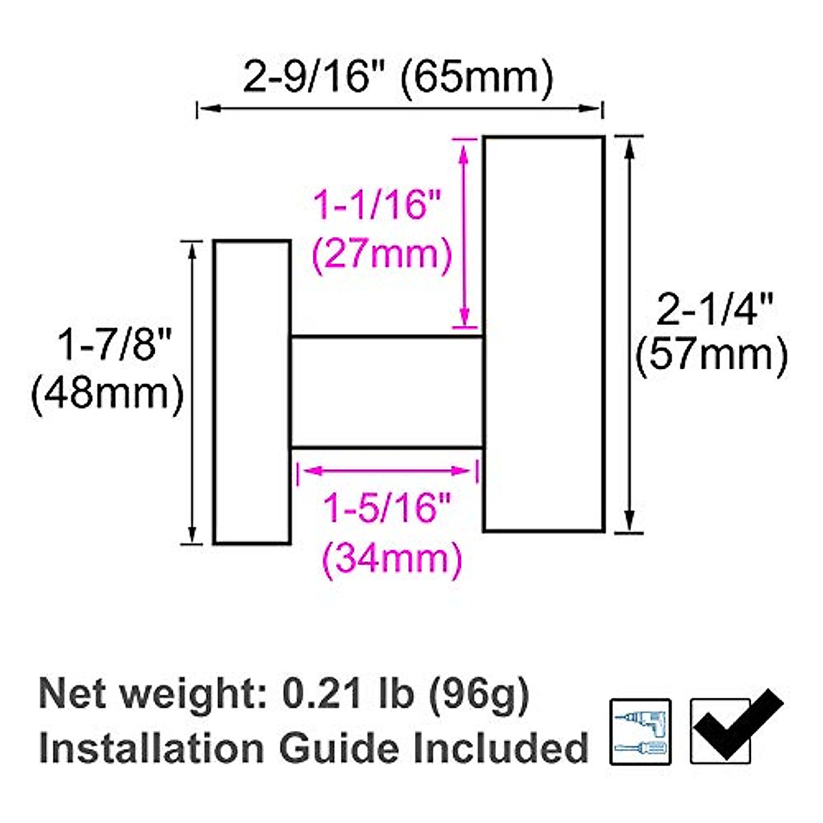 APLusee Robe Towel Hook Matte Black and Gold 2 Pack, SUS 304 Stainless Steel Stylish Home Coat Hanger, Round Towel Holder for Bathroom Toilet Kitchen, Wall Mount Hardware Practical Organizer