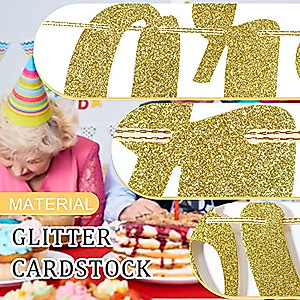 75 Years Loved Banner - Happy 75th Birthday/Wedding Anniversary Party Decorations-Gold