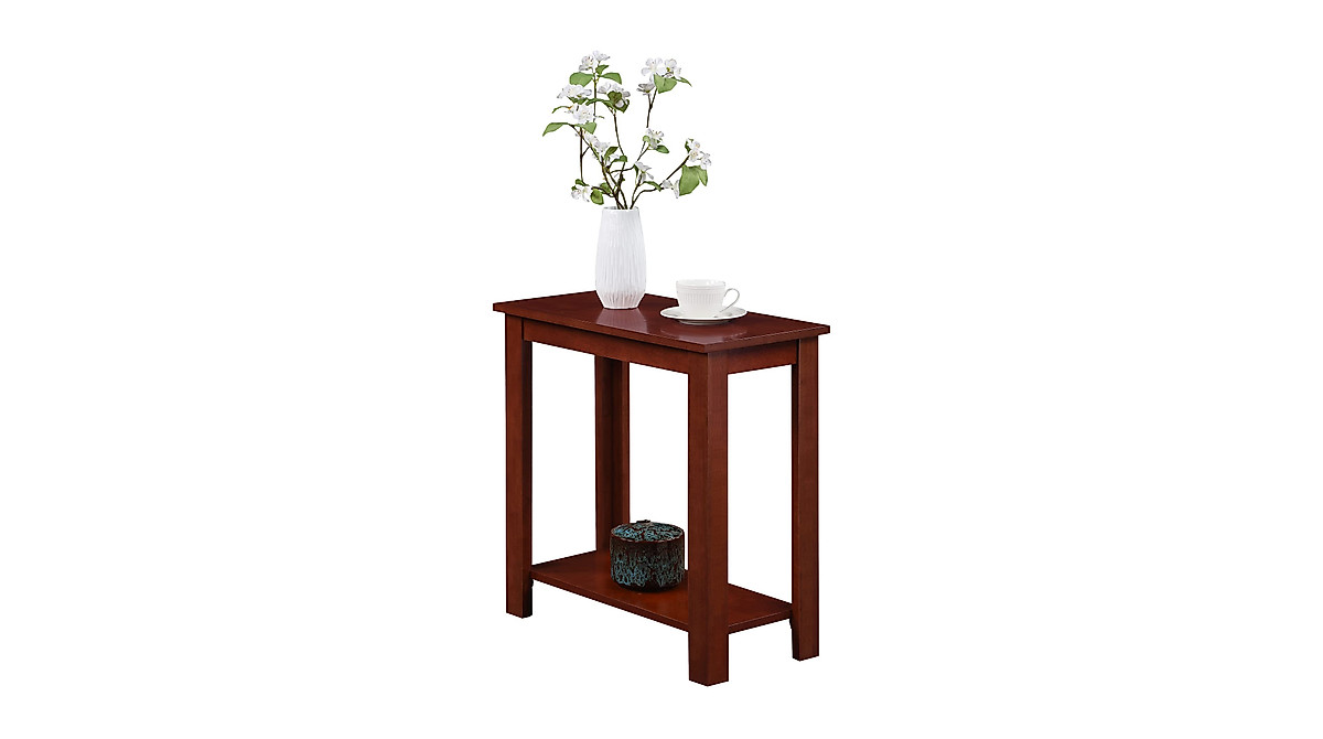 Baja Chairside End Table - Mahogany by Convenience Concepts