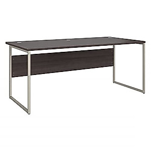 Bush Business Furniture Hybrid Computer Table Desk with Metal Legs, 72W x 36D, Storm Gray