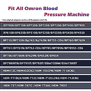 Extra Large Blood Pressure Cuff Arm, 9.0''-20.5'' Extra XL Replacement Cuff Compatible with All Omron Blood Pressure Machine (BP Machine Not Included)