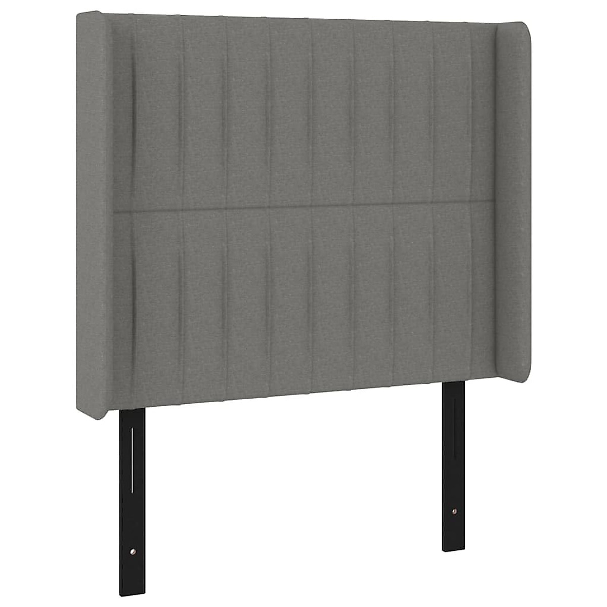 Penau Headboard with Ears Dark Gray 40.6"x6.3"x46.5"/50.4" Fabric Chic Bedroom Enhancements Elegance Meets Functionality