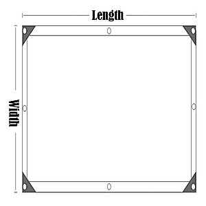 XYXH Sunblock Shade Cloth 16x30ft, Sunblock Mesh Shade, Sun Mesh Shade for Plants, Shade Net for Greenhouse, with Grommets Sun Protection - for Garden, Patio, Barn or Kennel