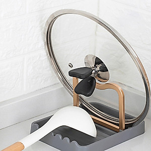 Bytkgpt Pot Lid Holder Organizer Pan Pot Cover Lid Rack Stand Holder, Easy to clean plastics-2 piece