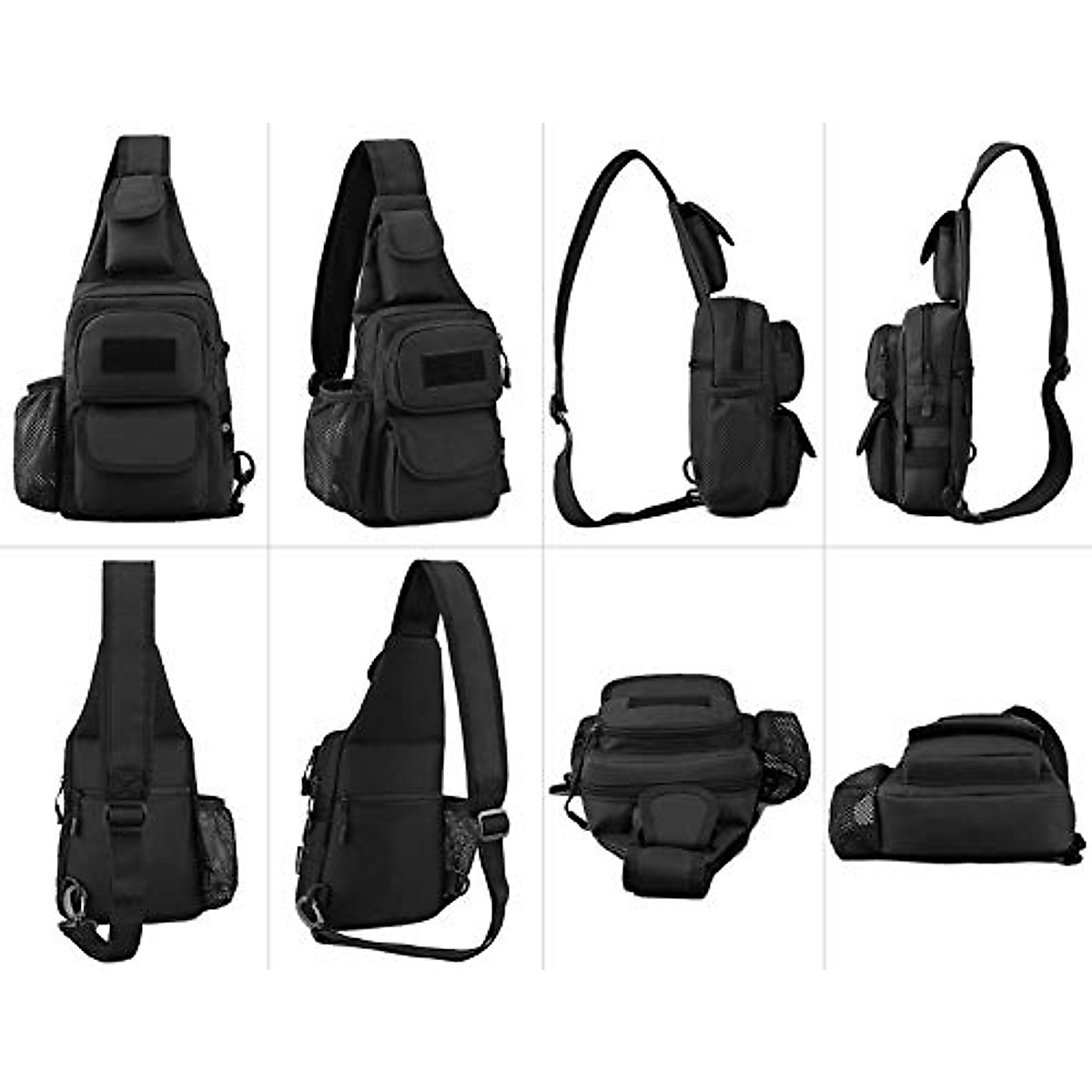 CamGo Tactical Chest Sling Bag One Strap Crossbody Daypack Mini Shoulder Backpack for Sport Daily Use