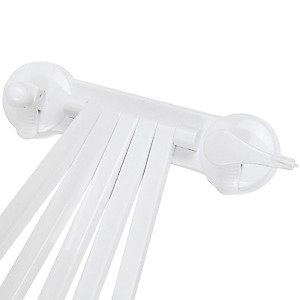 5 Arm Swivel Towel Bar, Wall Mounted Multiple Towel Rack Foldable Swing Arm Towel Rack for Bath Towels Bathrobes Clothes 38x25.5cm