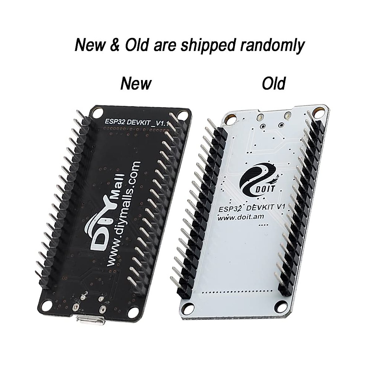 DIYmall DEVIT V1 ESP32-WROOM-32 Development Board ESP32 ESP-32S WiFi+BT BLE Dual-core Dev Module CP2102 forArduino DOIT(Pack of 2PCS)