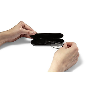 ThinOptics Unisex Adult Glasses Reading, Regular Case / Rectangle Black, 1.50 US