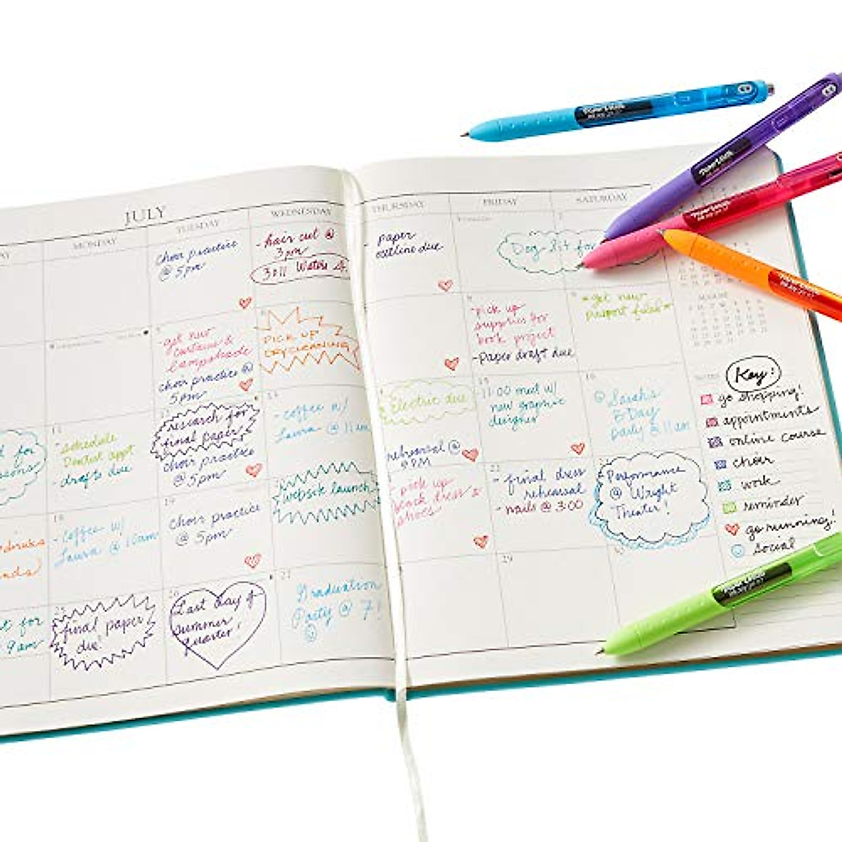 Paper Mate InkJoy Gel Pens | Medium Point (0.7mm) | Assorted Colours | 14 Count