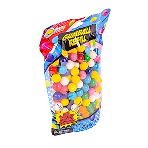 Gumballs for Gumball Machine, 15oz Assorted Chewing Gum Fruit Flavored Bubble Gum, Gluten Free, 193 pieces