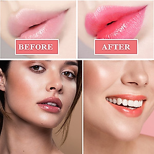 Lip Balm Honey Pot,Honey Lip Balm,Hydrating & Prevention Dry and Cracked Sleeping Lip Mask Lip Scrubs Exfoliator & Moisturizer With Applicator Lip Care Products for Dry Lips