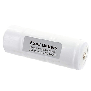 Exell Battery EBM-72300 3.6-volt NiCad Rechargeable Battery, 800mAh