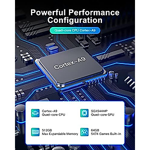 Retro Handheld Game Console, Anbernic RG35XX Handheld Emulator Console, Miyoo-Mini-Plus Style Portable Game Console Built-in 5474 Classic Games, Speaker, 2600mAh Rechargeable Battery(Purple)