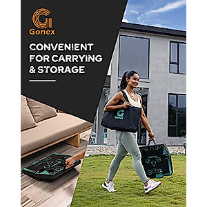 Gonex Portable Home Gym Workout Equipment with 14 Exercise Accessories Ab Roller Wheel,Elastic Resistance Bands,Push-up Stand,Post Landmine Sleeve and More for Full Body Workouts System,Green